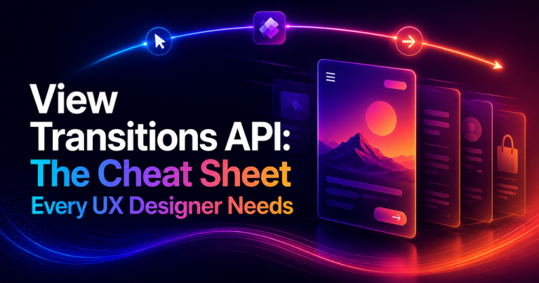 View Transitions API: The Cheat Sheet Every UX Designer Needs ...